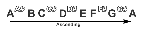 Musical Alphabet | Chromatic Scale pt 1 — John Wilmshurst Guitar Tuition