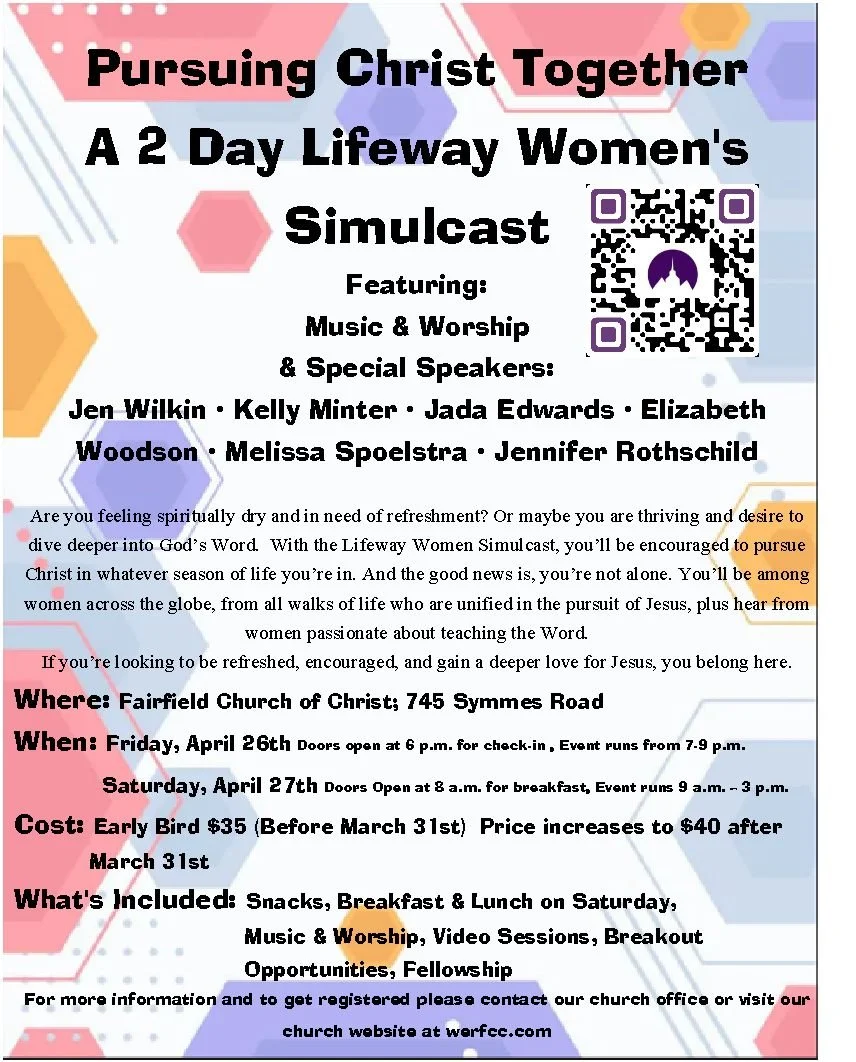 Pursuing Christ Together - Lifeway Women's Simulcast — Ross Christian ...