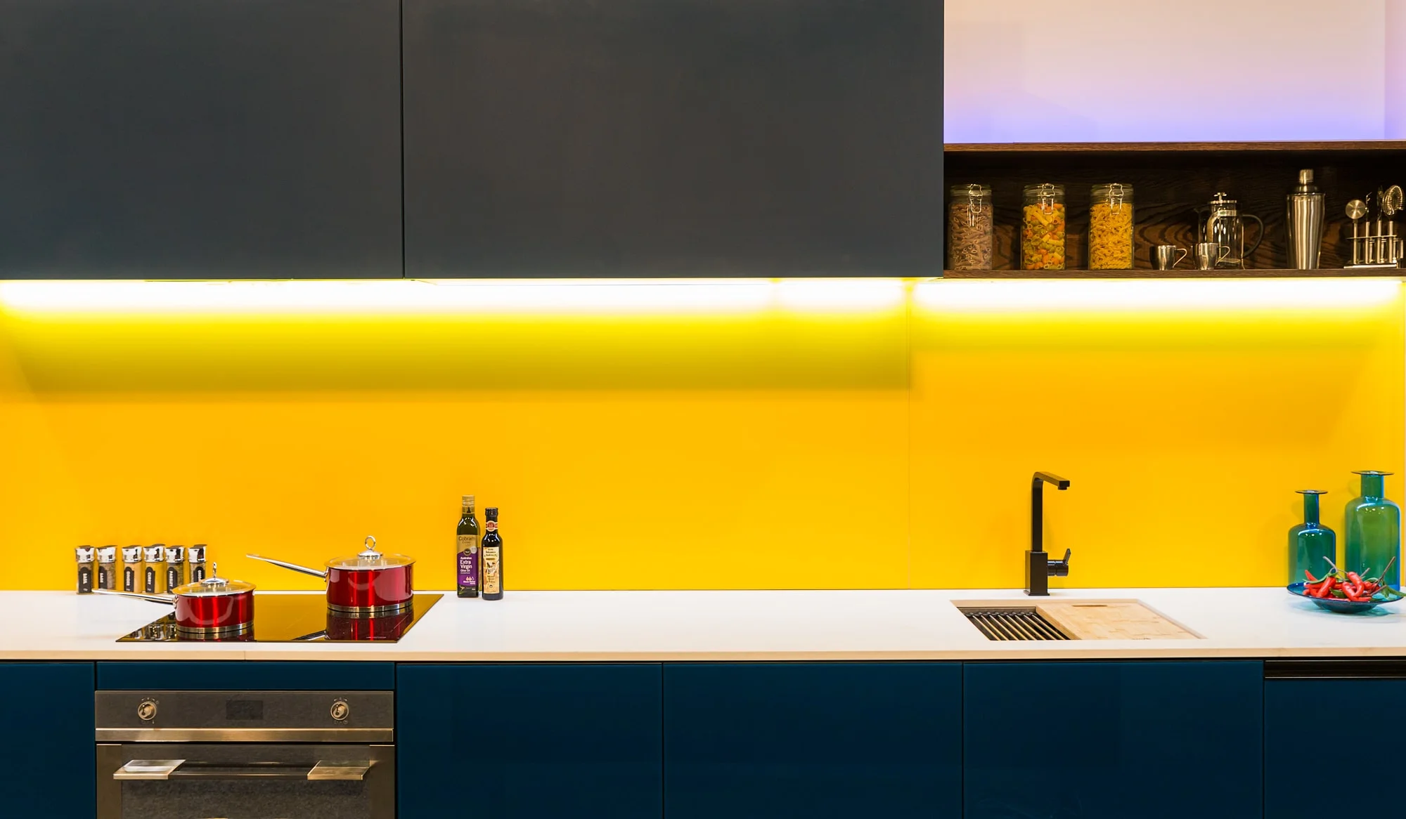 Creating Drama in the Kitchen with Matt Finish Glass | Image Glass