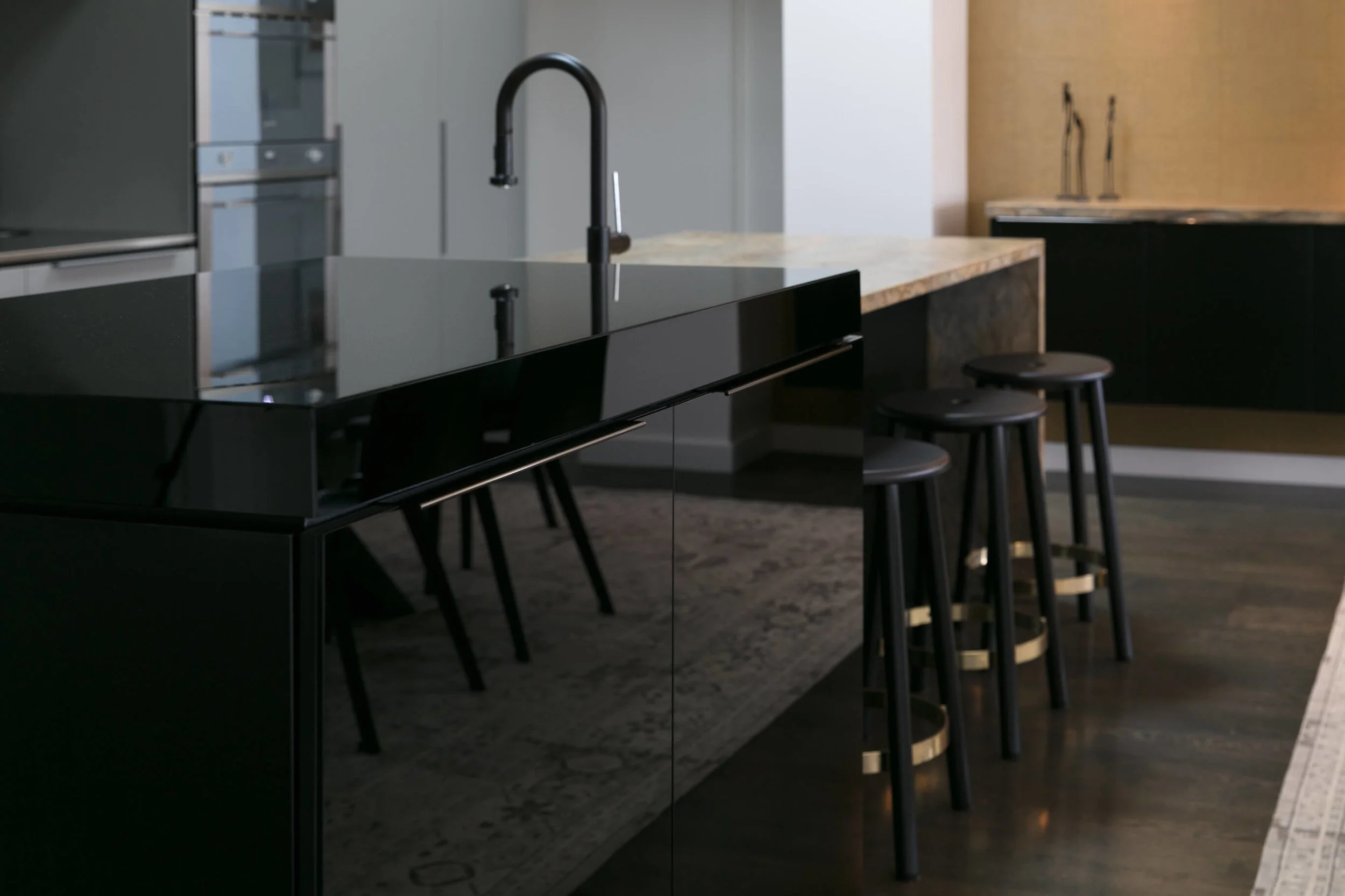 Glass Fronted Cabinetry & Kitchen Islands