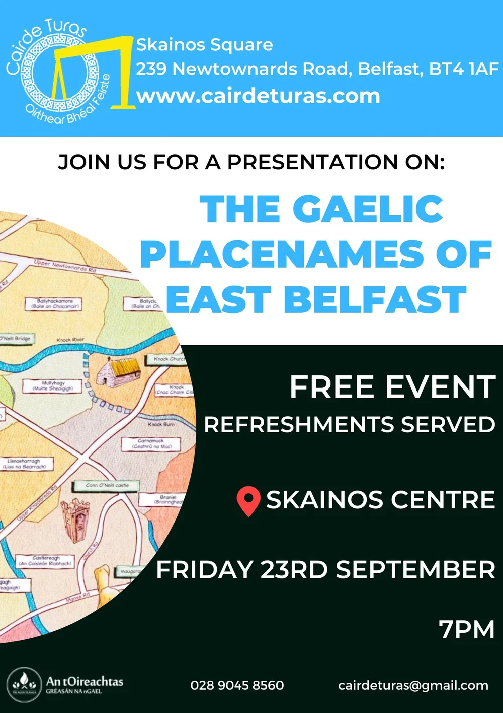 Gaelic Placenames of Belfast Presentation — Cairde Turas