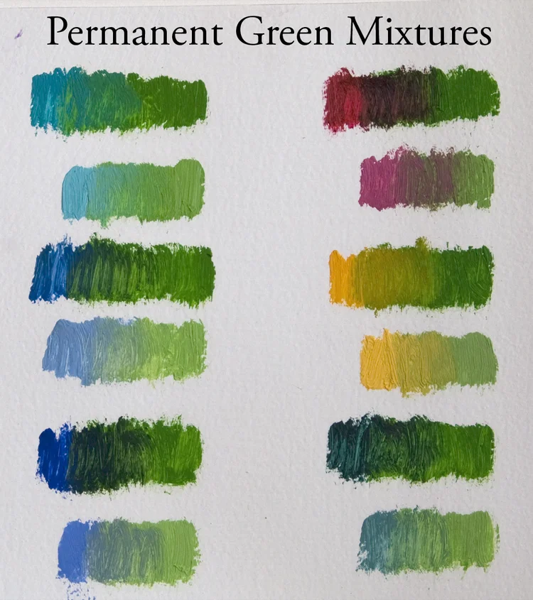 Favorite Paint Mixtures: Permanent Green — Elizabeth Floyd