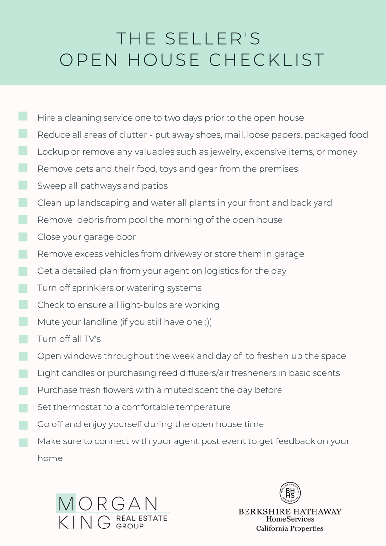 The Seller's Guide: Your Open House Checklist — Morgan King Real Estate ...