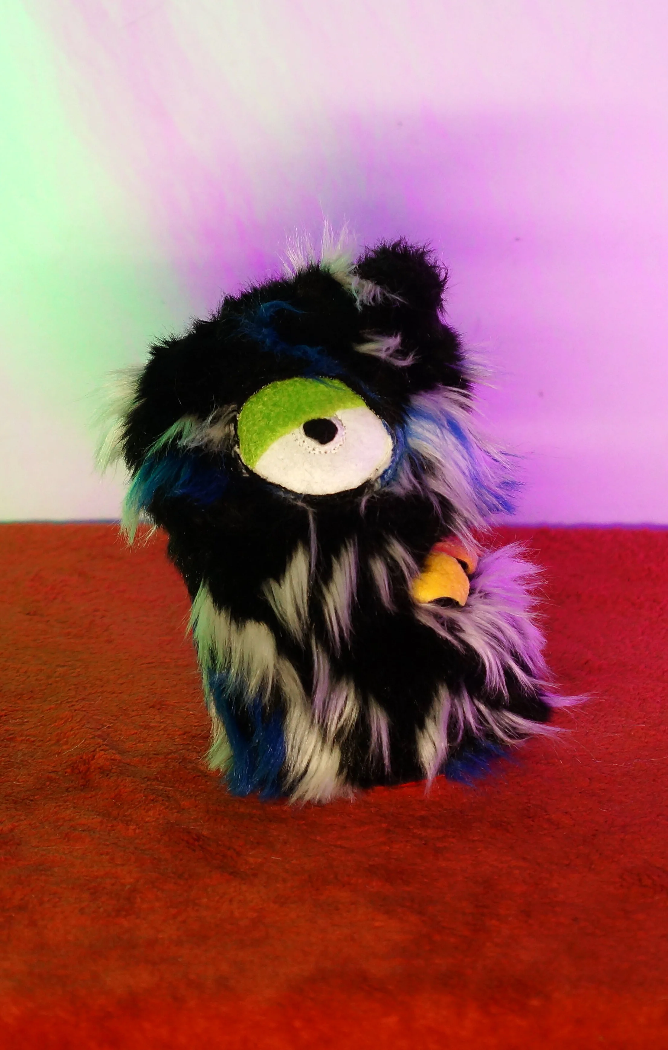 SMALL TWO EYED MONSTER WITH A SMALL POCKET MOUTH — TIM MONSTERS!