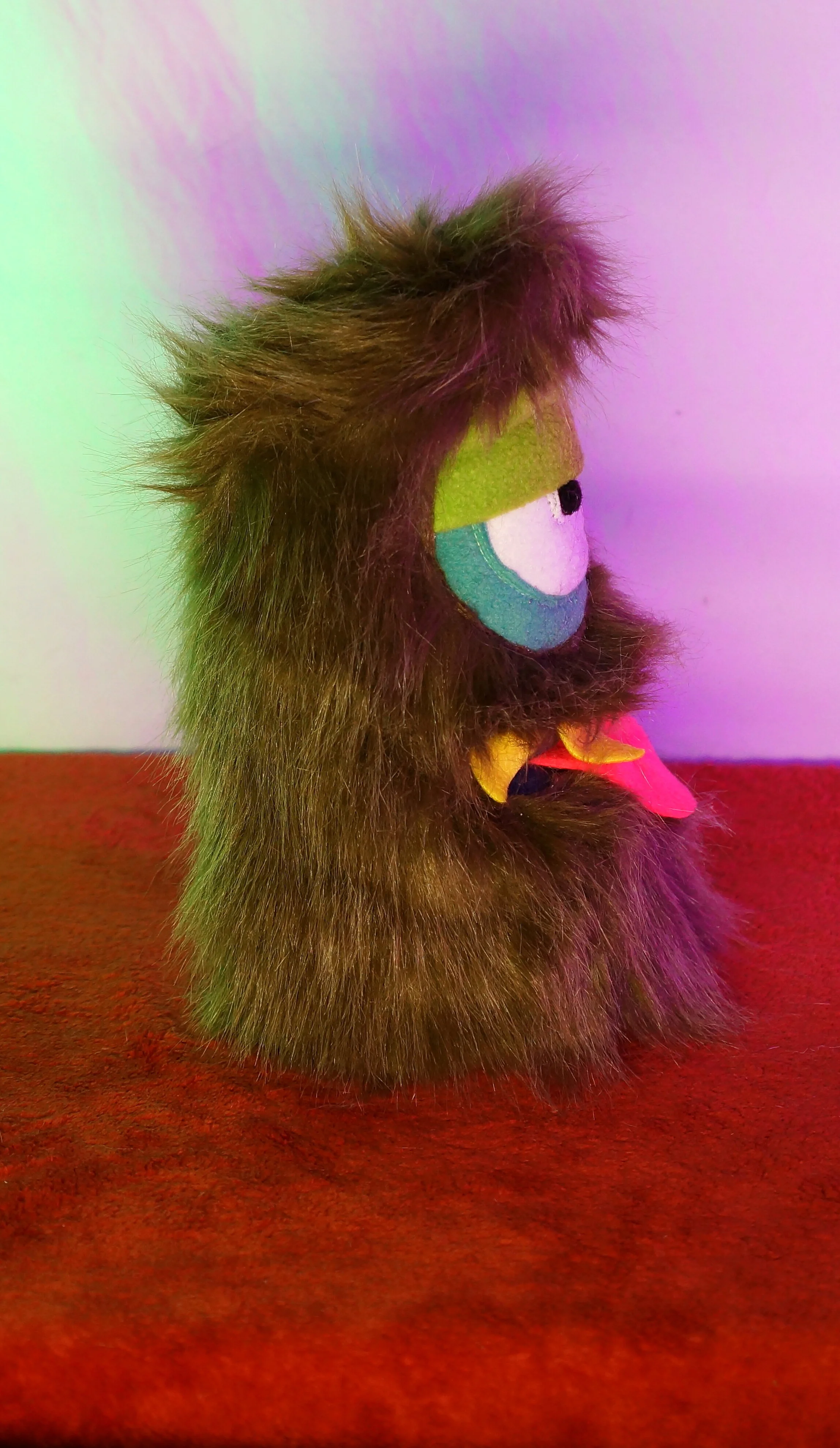 MEDIUM LIGHT PINK ONE EYED MONSTER — TIM MONSTERS!