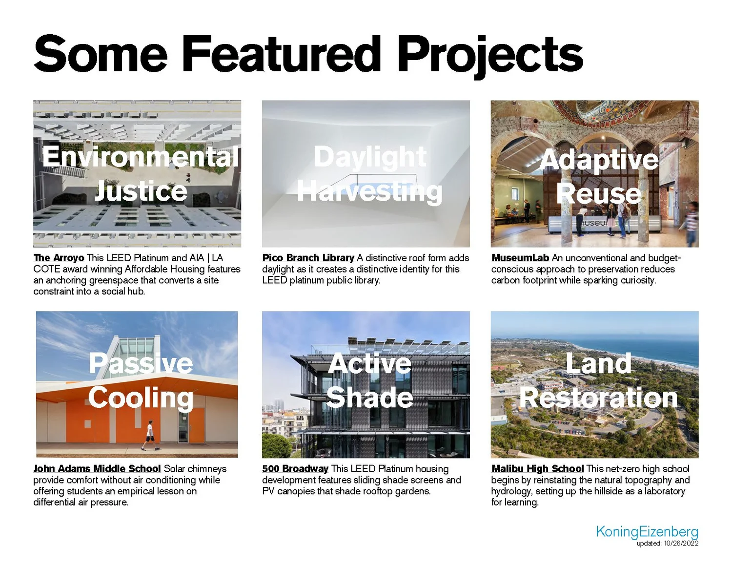 Sustainability Action Plan Koning Eizenberg Architecture