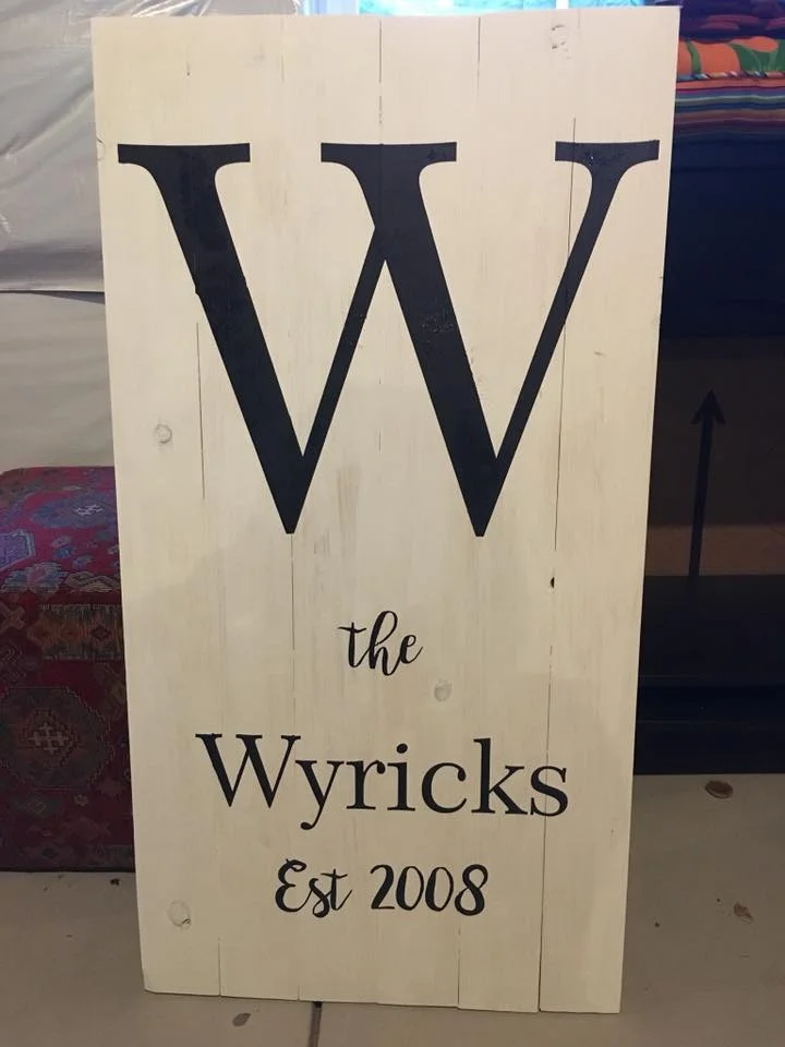 Name signs — Christy's Paints and Pallets