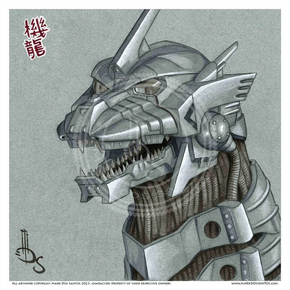 Mechagodzilla 3 Drawing