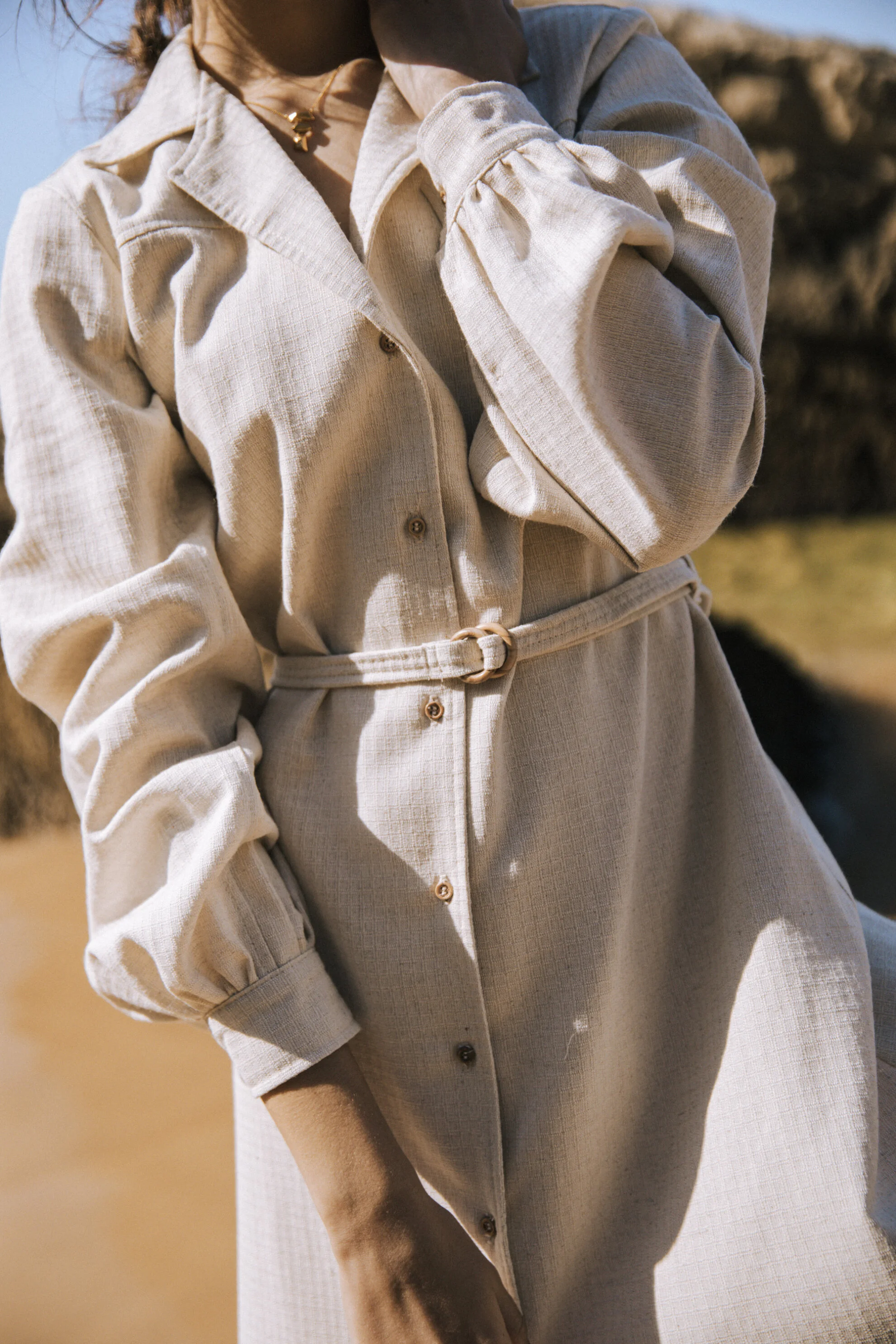LINEN ANADYR DRESS — SIZ
