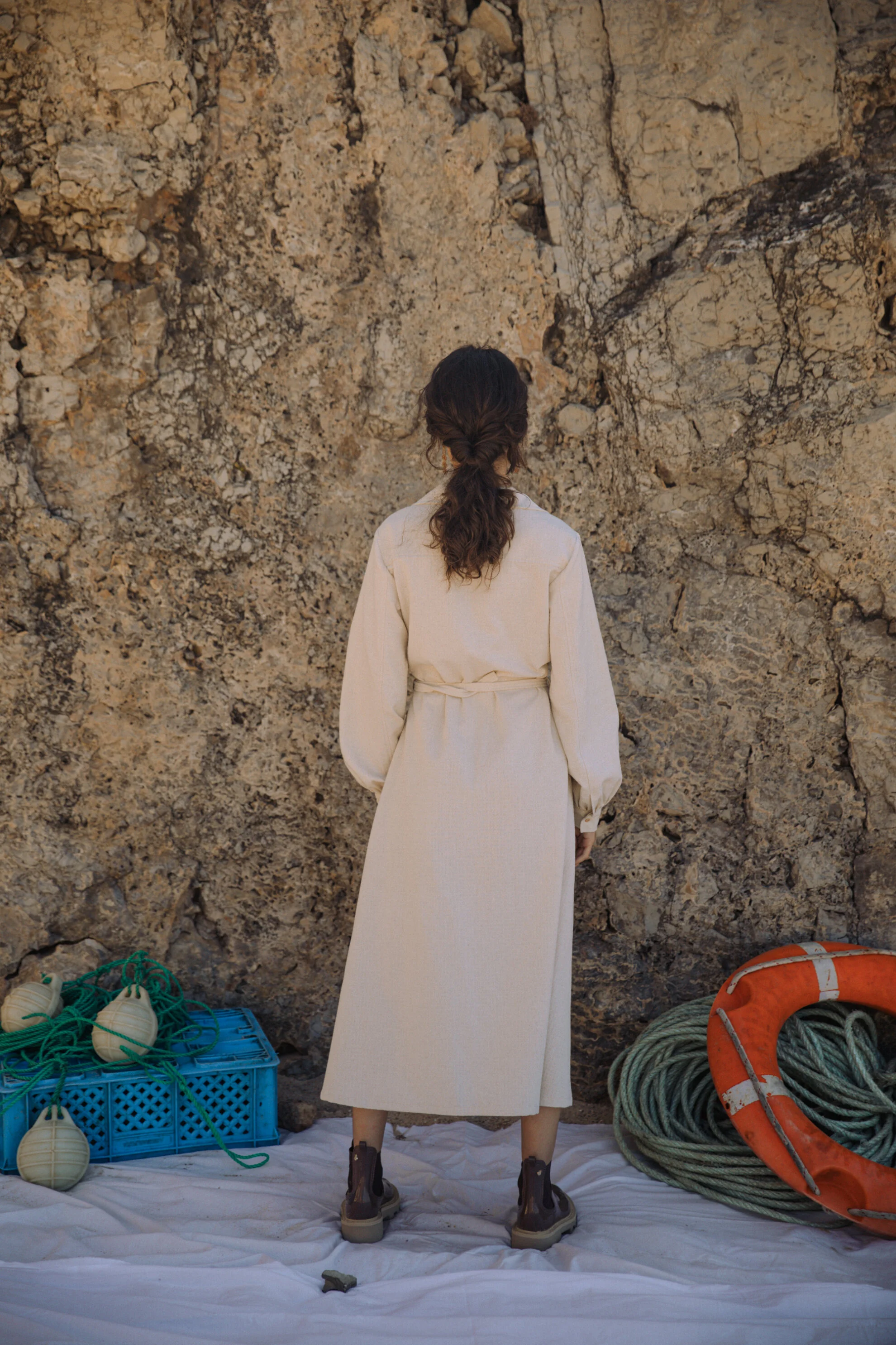 LINEN ANADYR DRESS — SIZ
