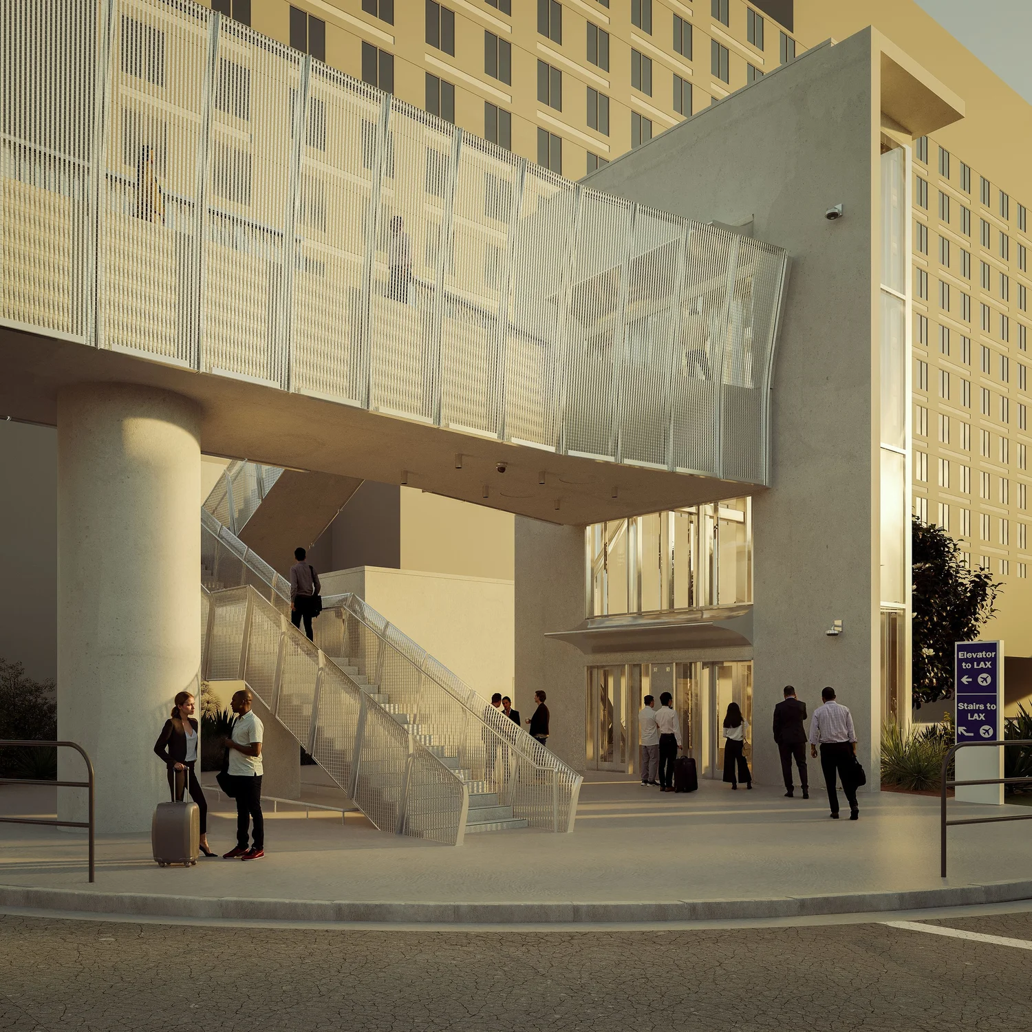 LAX Sepulveda Pedestrian Bridge — Paul Murdoch Architects