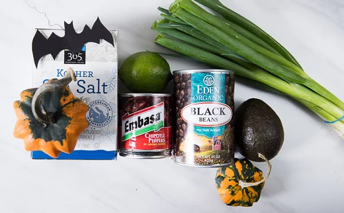 Graveyard Spicy Bean Dip with Savory Tombstone Crackers — Compost and Cava