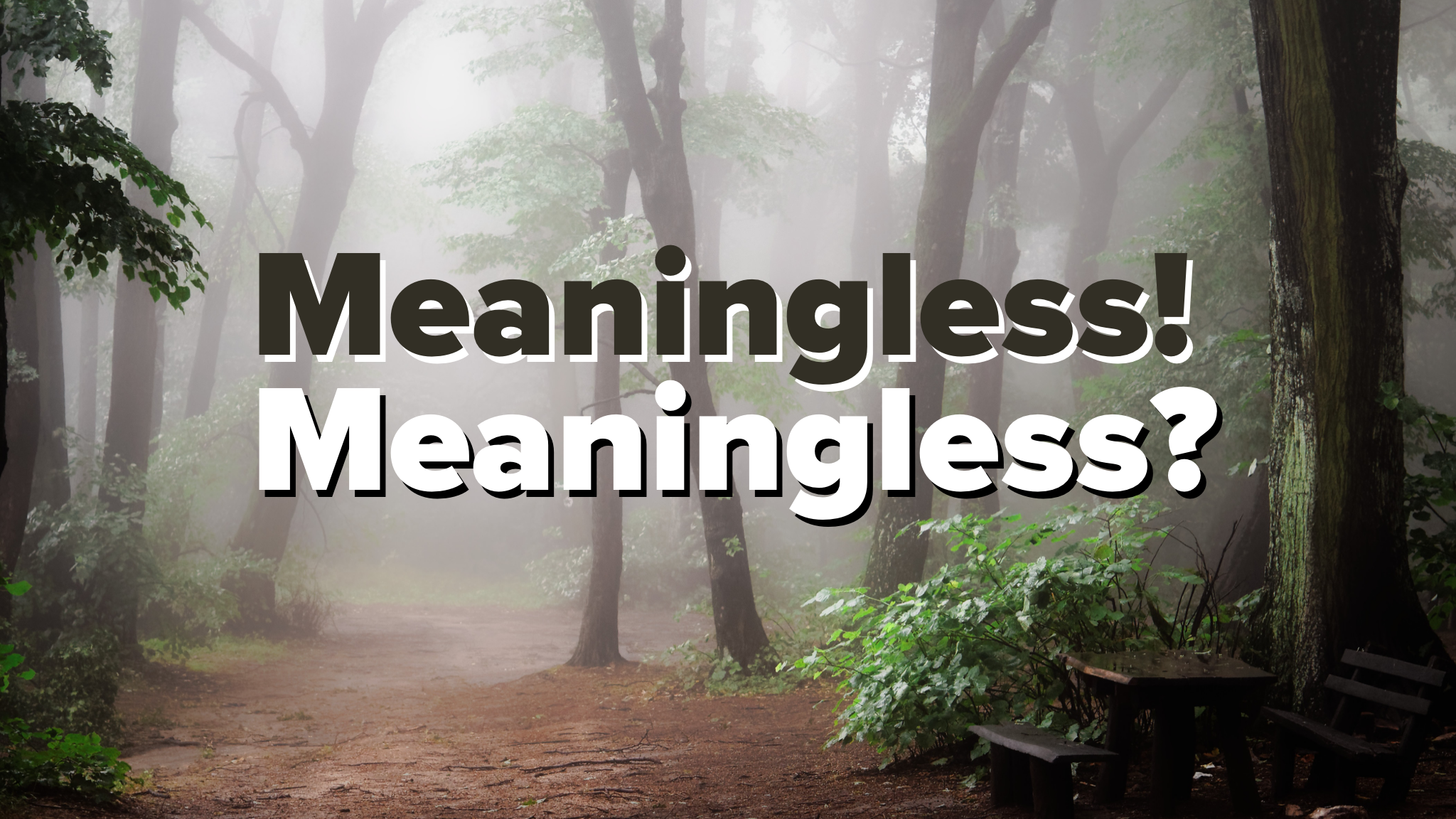 Episode 70 - Meaningless! Meaningless? — The Gospel Underground