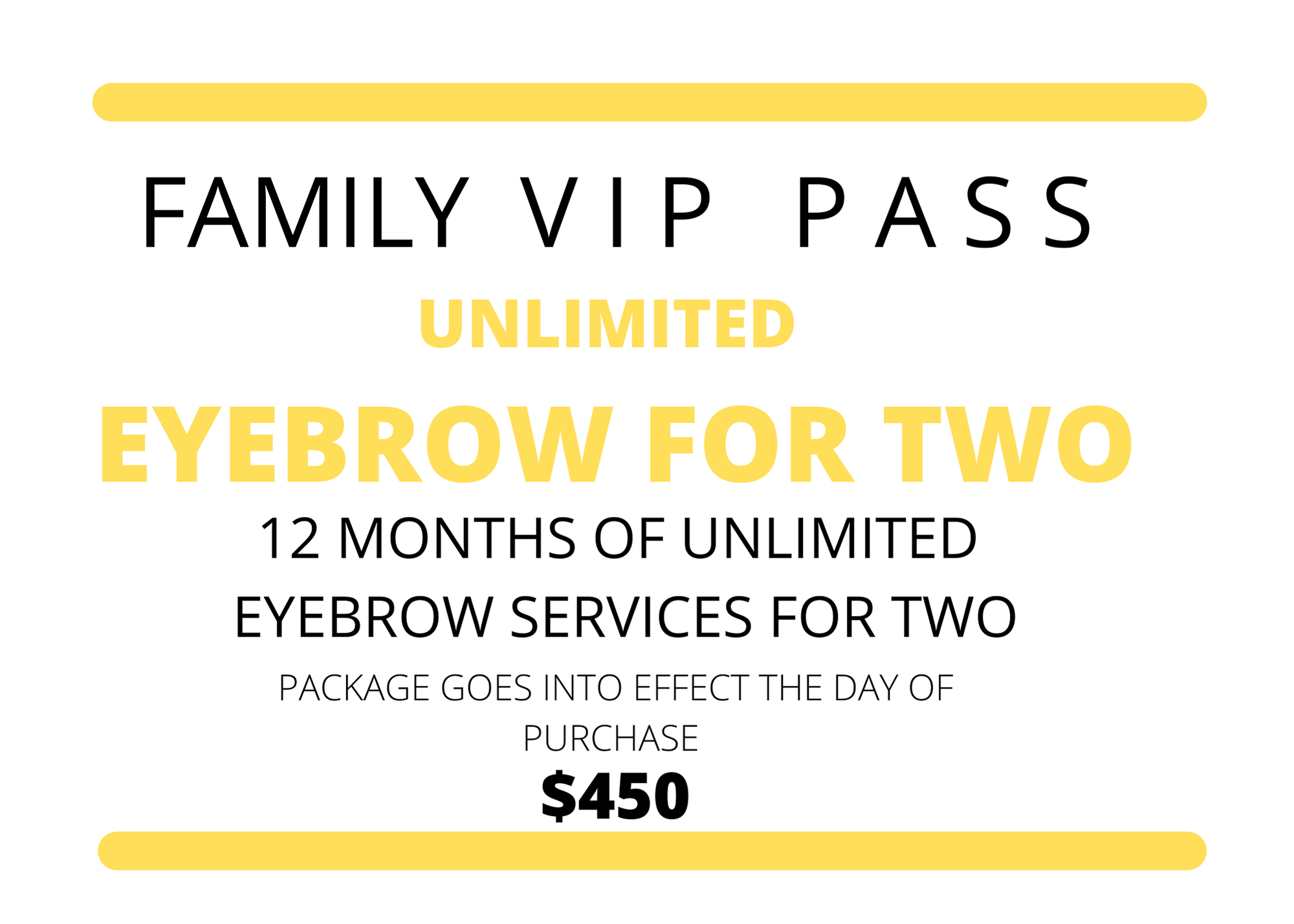 Brow Packages — Salon Atash