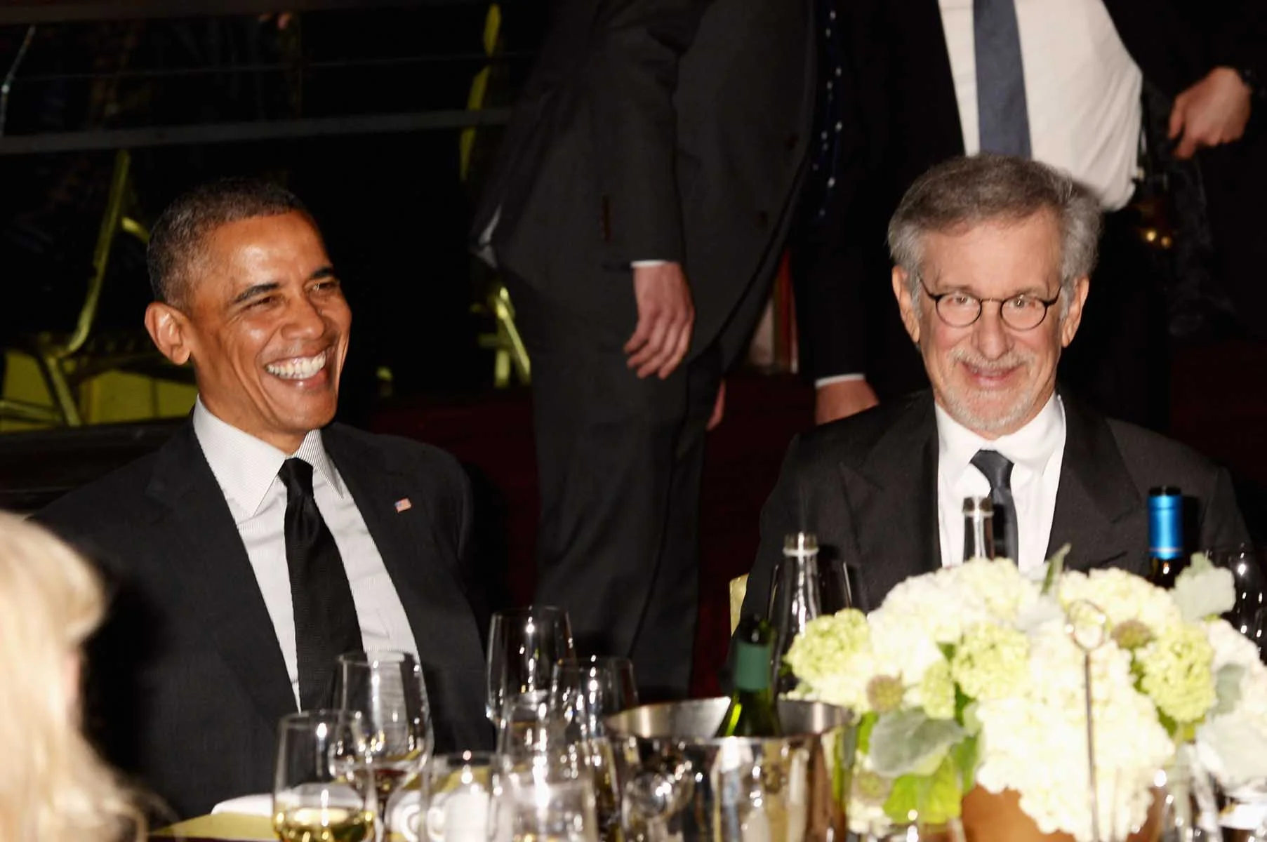 Obama With Champagne Glass
