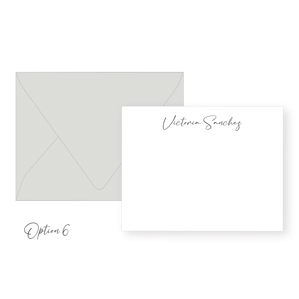 Personal Stationery Examples