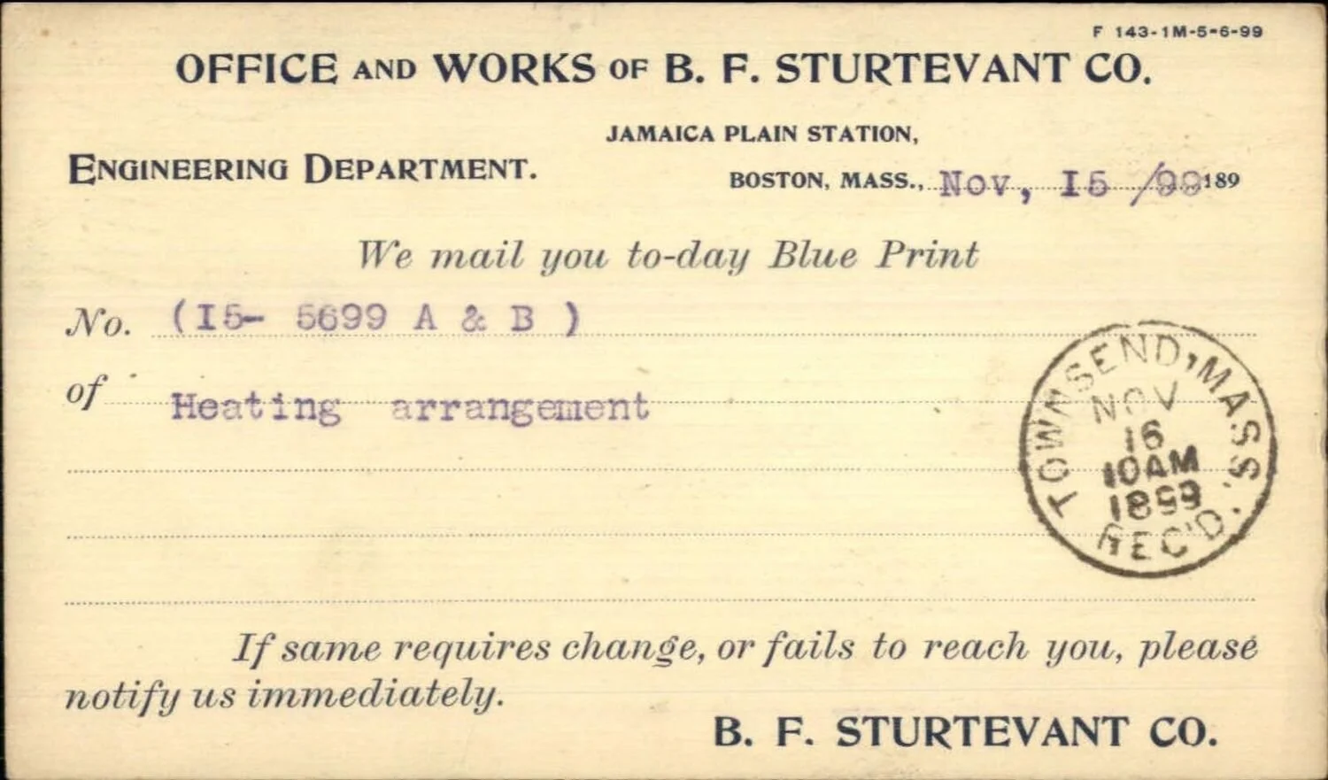 Benjamin Franklin Sturtevant, Inventor and Industrialist — Jamaica ...