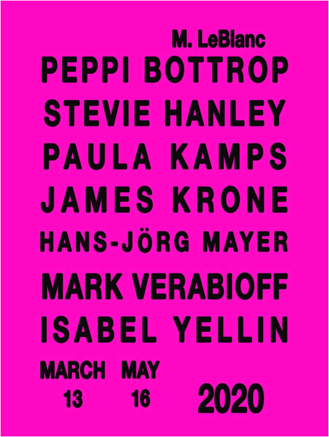 M. LeBlanc — ARCHIVE