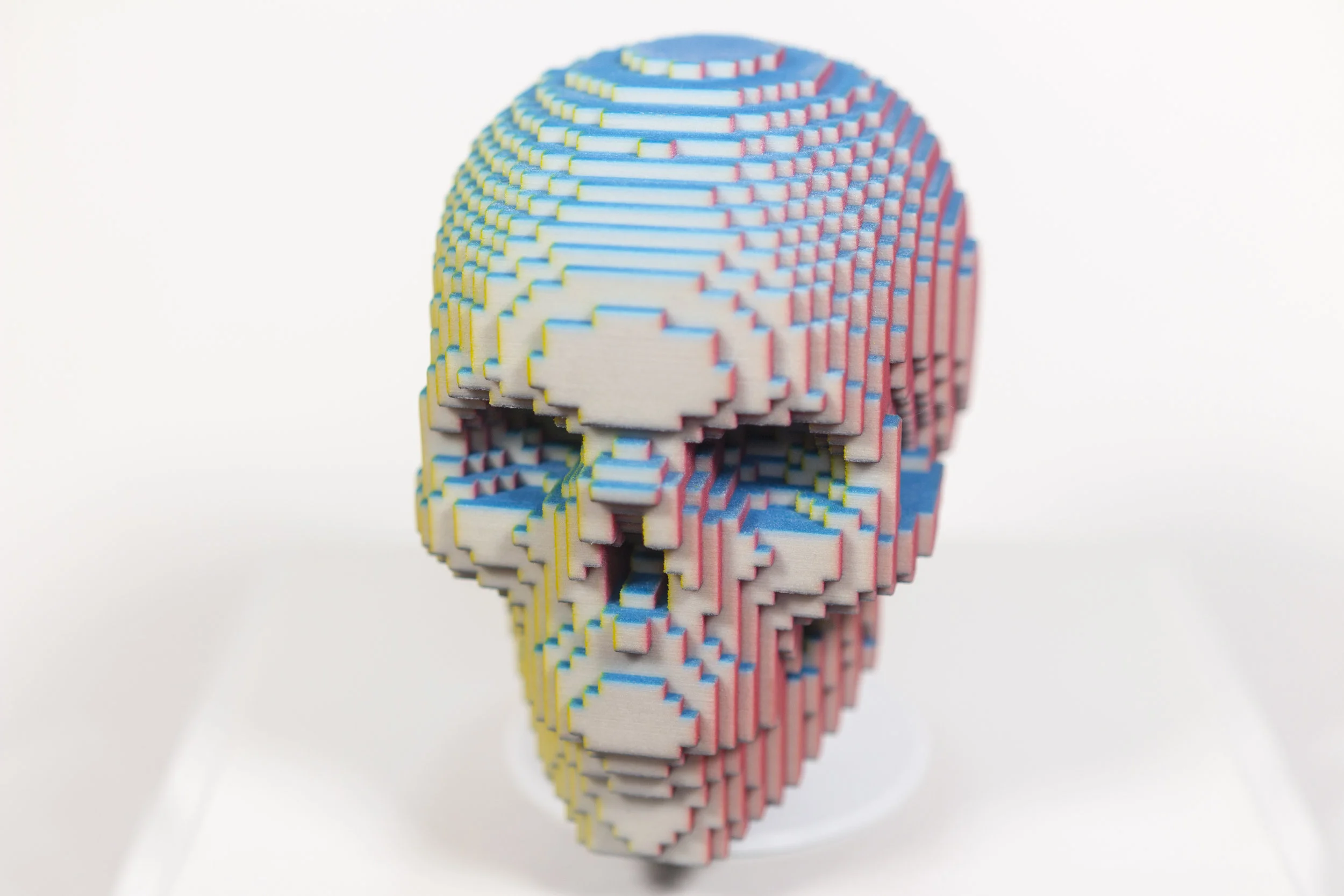Voxelized Skull — Make Anything