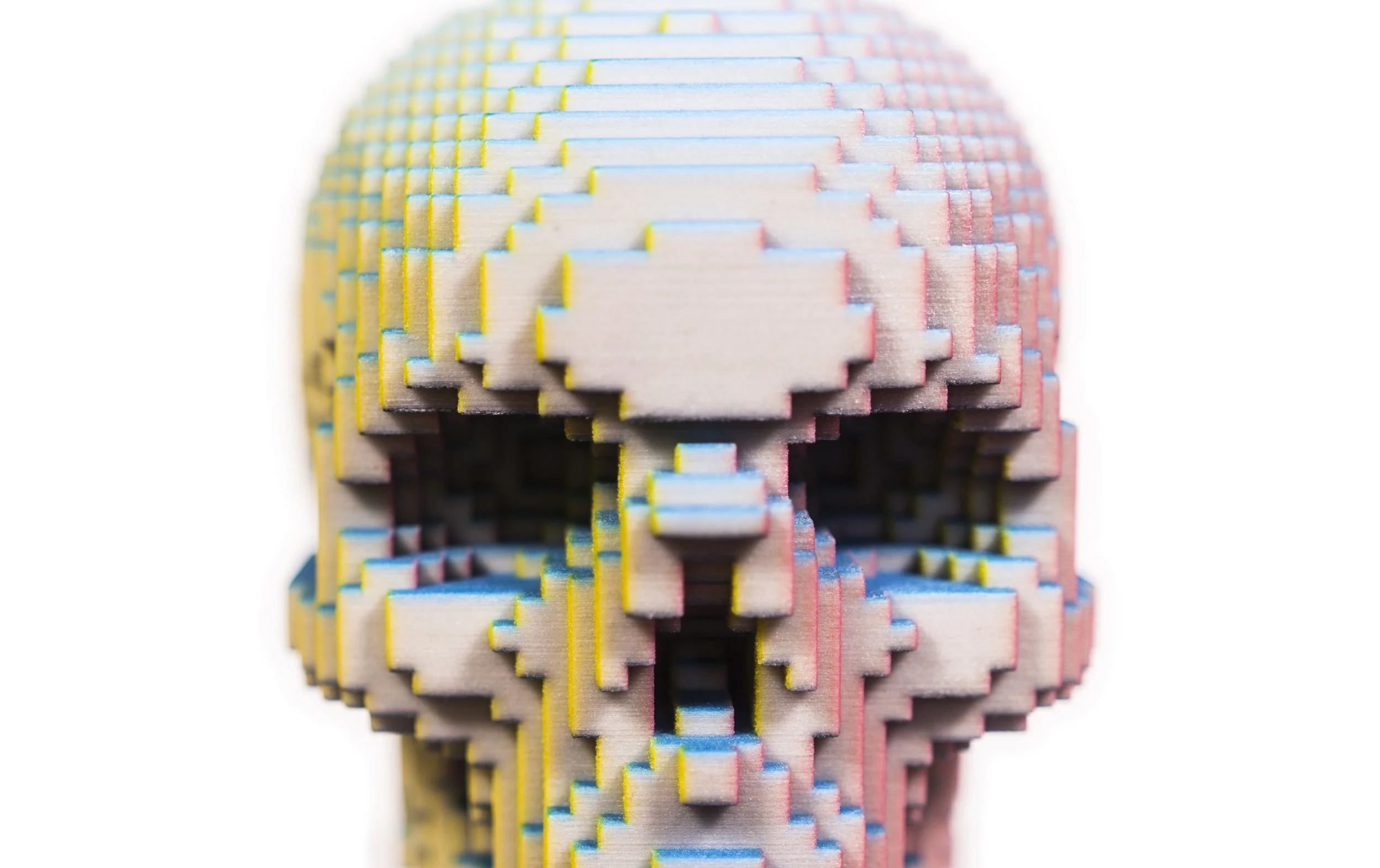Voxelized Skull — Make Anything
