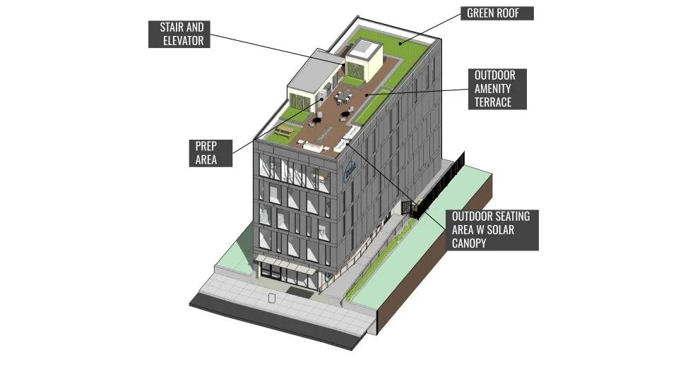 OOMBRA ARCHITECTS — 5-story optical lab tioga diabetic optical ...