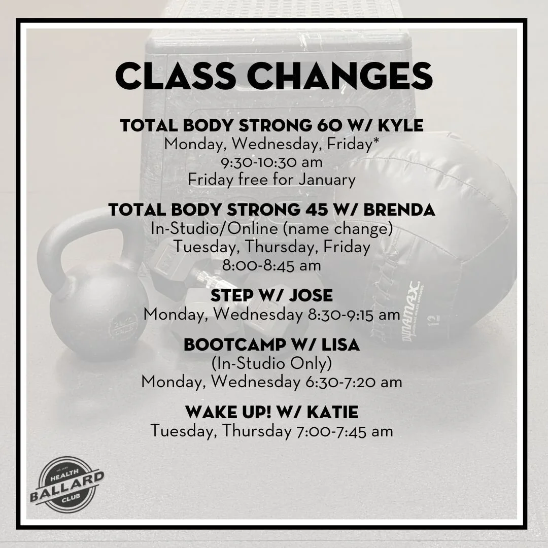 Ballard Health Club — January Free Class