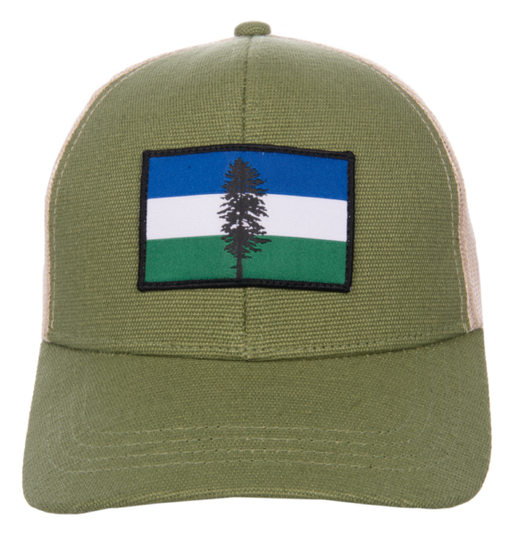 Cascadia Flag Hat with Patch — Cascadia Department of Bioregion
