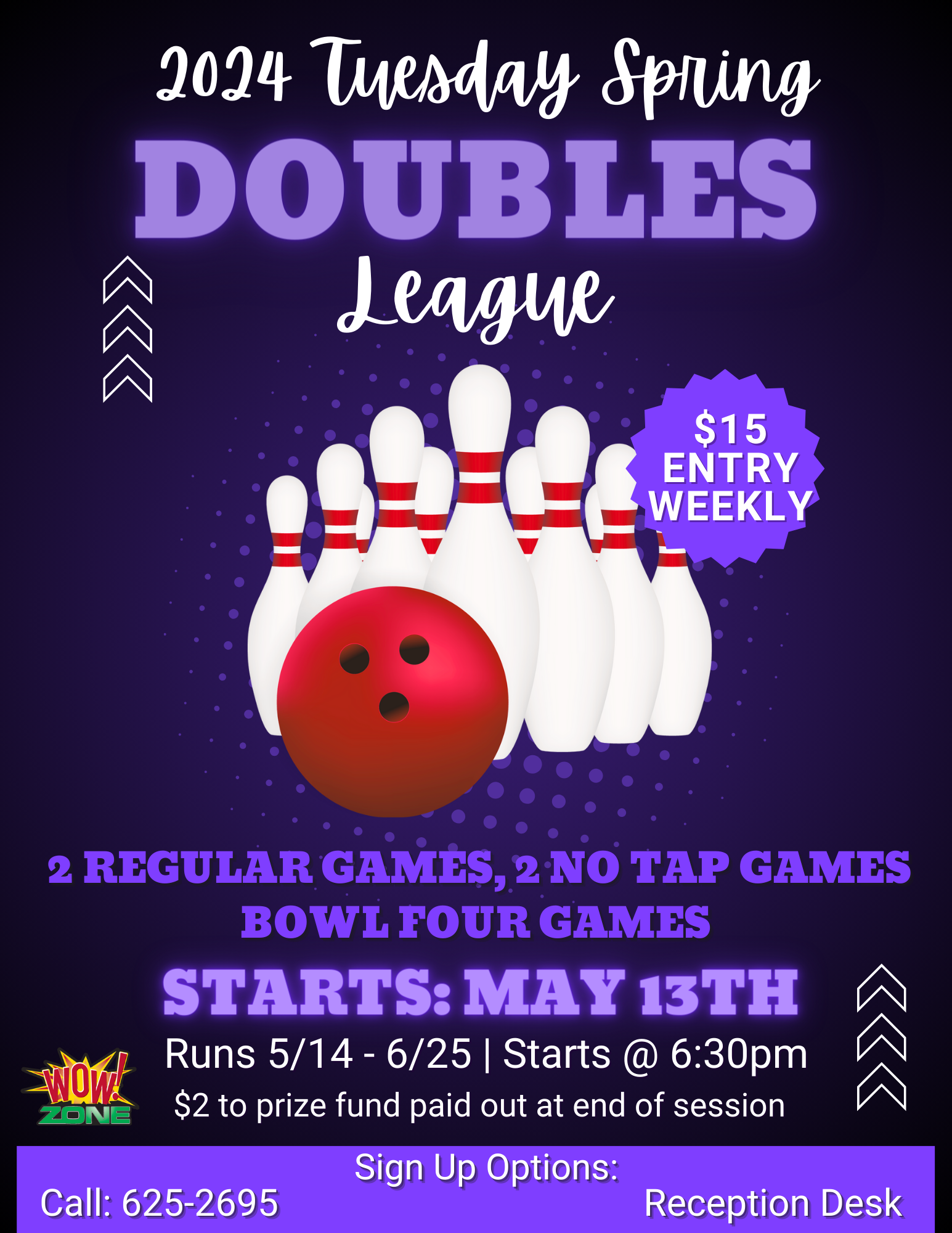 Phenomenal League Bowling — Wow!Zone Family Entertainment Center