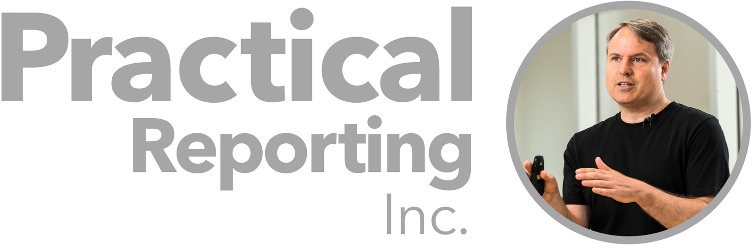 Practical Charts Pre Workshop Video — Practical Reporting Inc