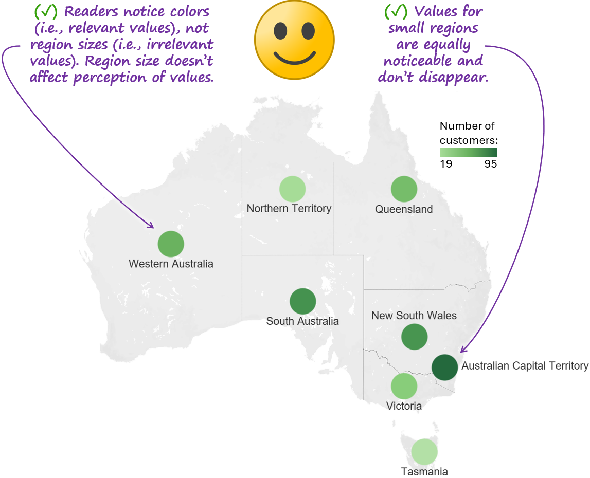 I've stopped using colored-region ("choropleth") maps. Should you ...