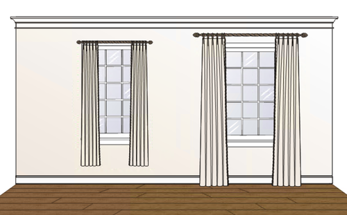 JRL Interiors — How to make ready-made curtains look (more) like custom