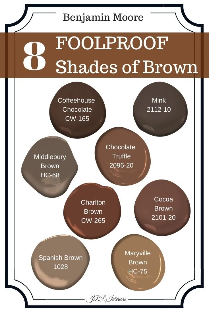 JRL Interiors — Decorating with Shades of Brown