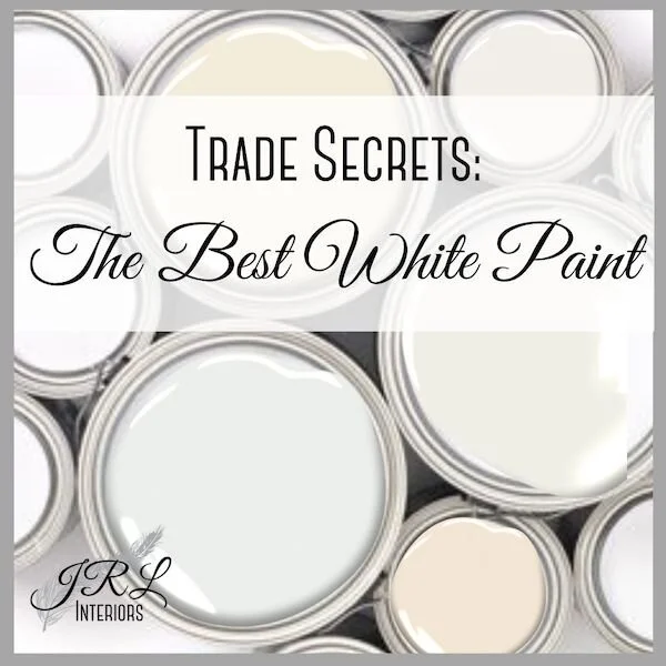 JRL Interiors — The Shade of White Paint that Almost Always Works