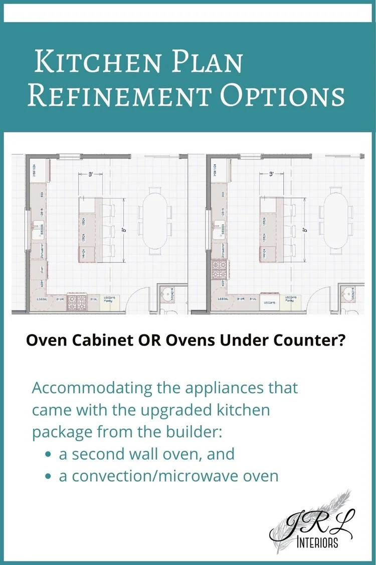 JRL Interiors — Modifying a builder kitchen plan