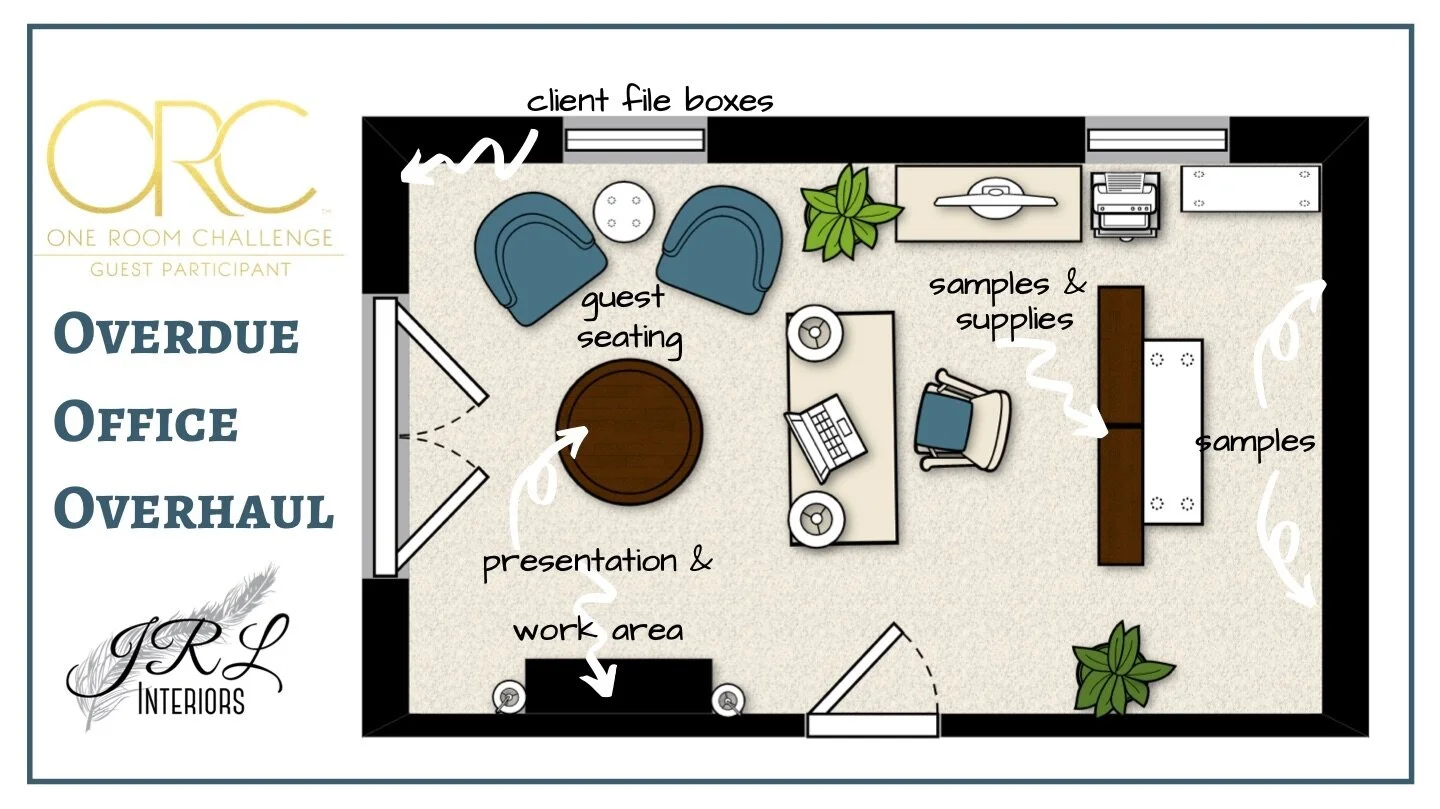 JRL Interiors — The Fall One Room Challenge Home Office Makeover