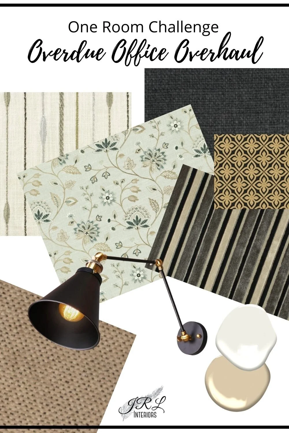 JRL Interiors — One Room Challenge Overdue Office Overhaul Week 3
