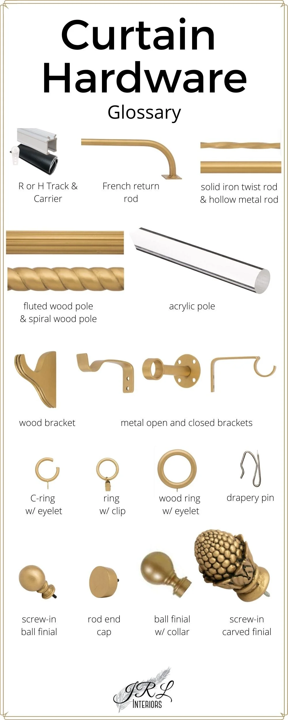 JRL Interiors — Choosing the Right Curtain Rods