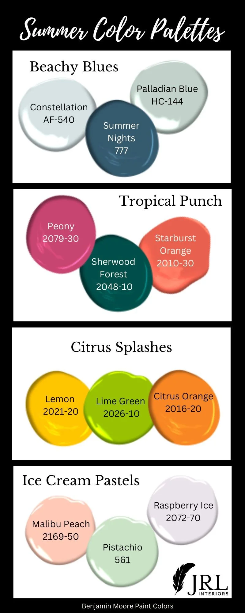 JRL Interiors — Tips for Choosing the Perfect Summer Color Palette for ...