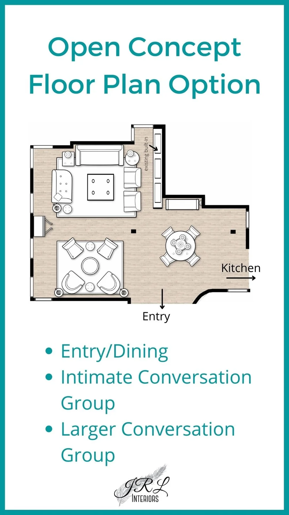 JRL Interiors — How to Plan an Open Concept Space: 3 Key Steps