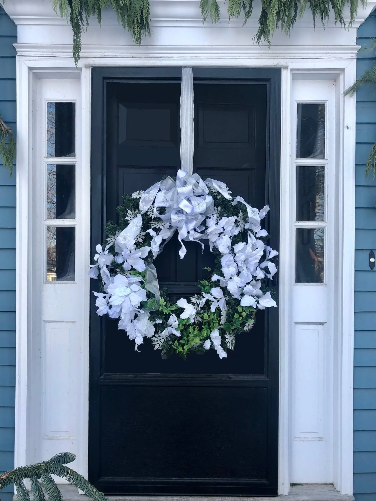 JRL Interiors — Winter Door Decor