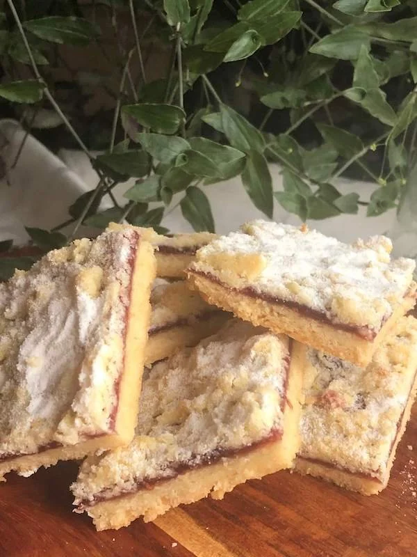 JRL Interiors — Raspberry Shortbread Crumble Bars Recipe