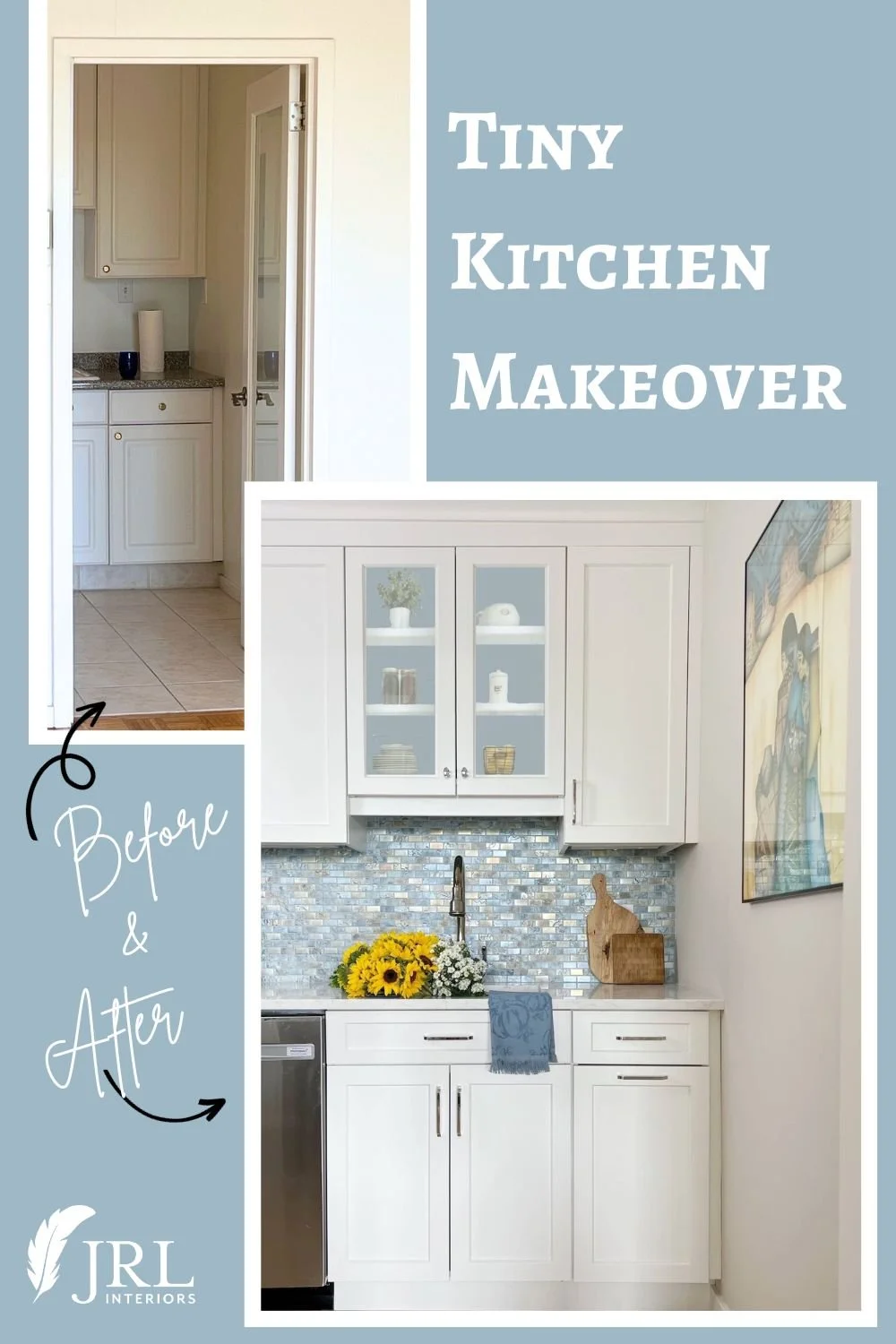 JRL Interiors — Project Reveal: A Tiny Condo Kitchen Gets a Bright and ...