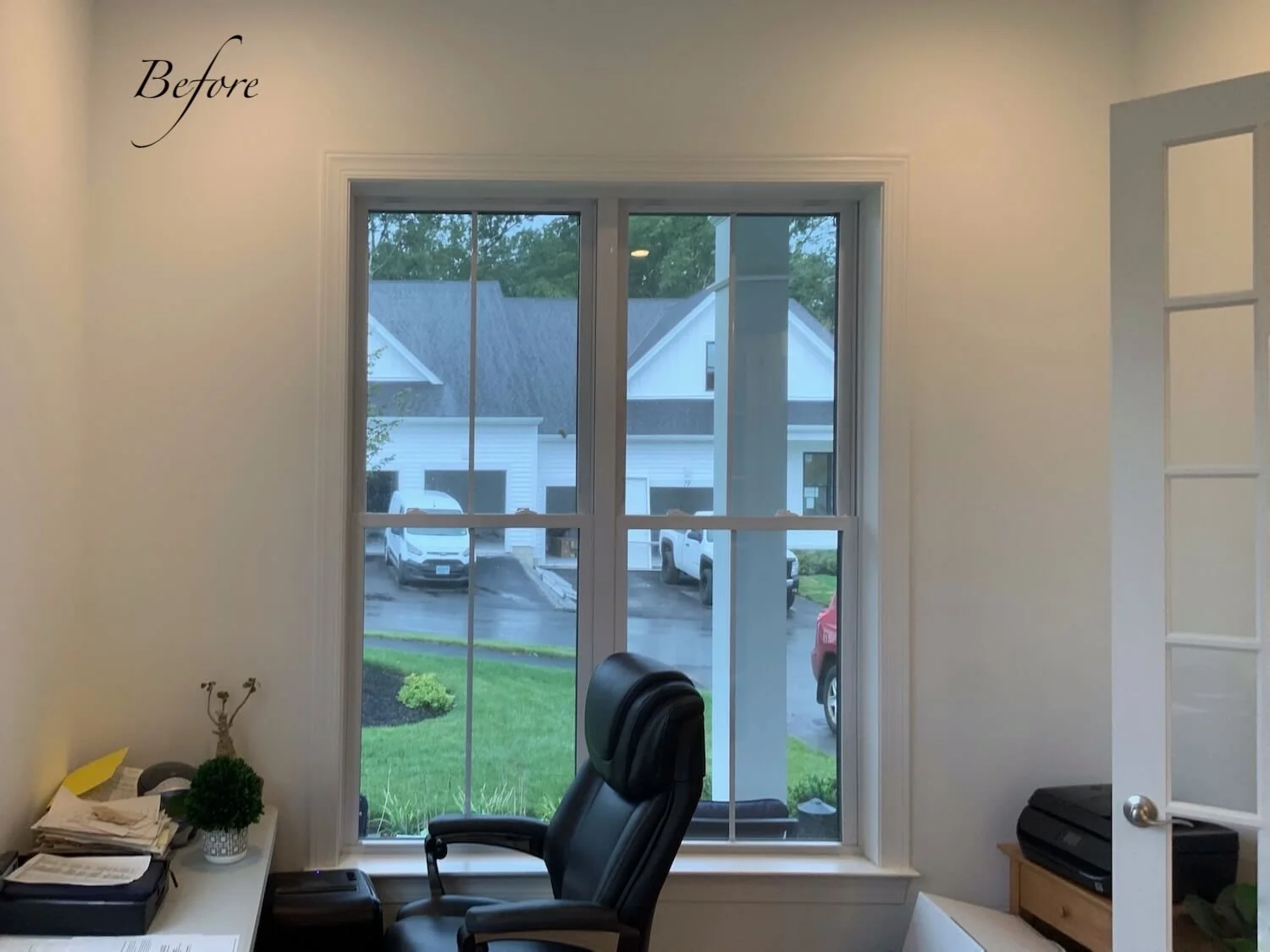 JRL Interiors — Sophisticated and Elegant Home Office in shades of blue ...