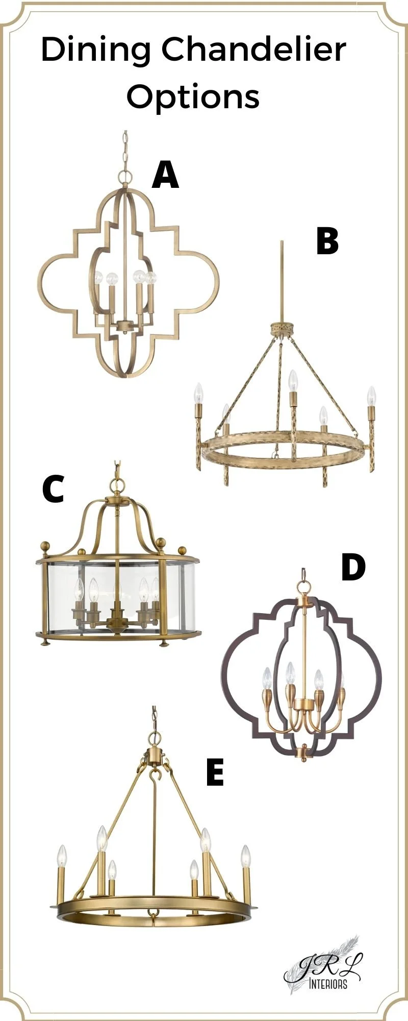 JRL Interiors — How to Choose the Right Chandelier