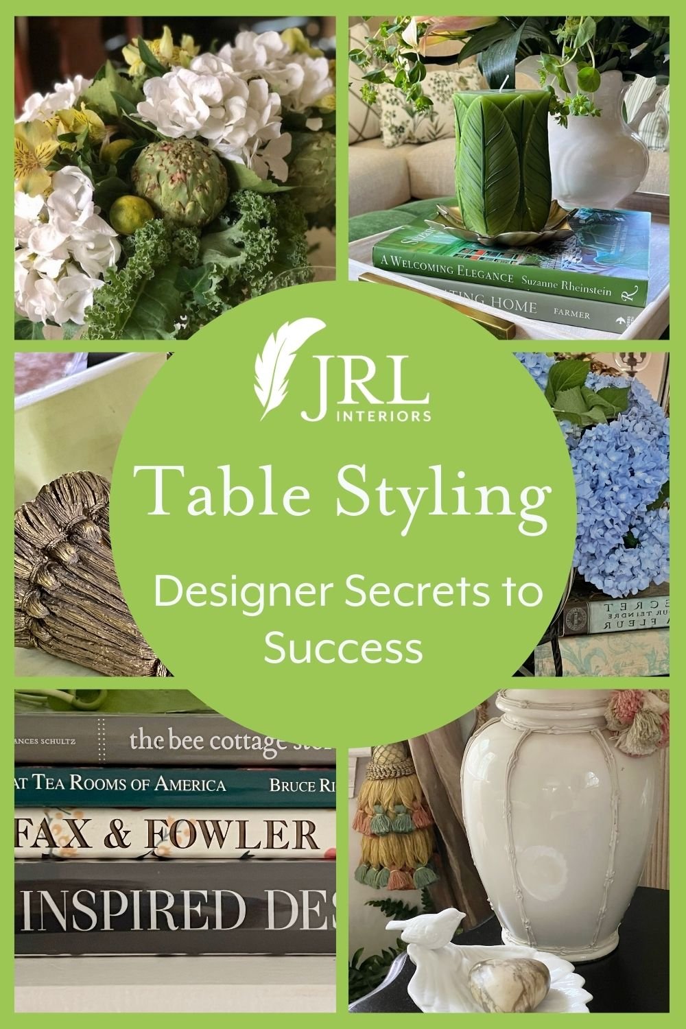 JRL Interiors — Designer Secrets for How to Style Table Surfaces