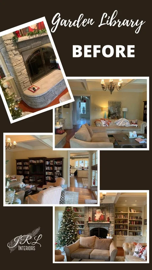 JRL Interiors — Project in Progress: A garden inspired library