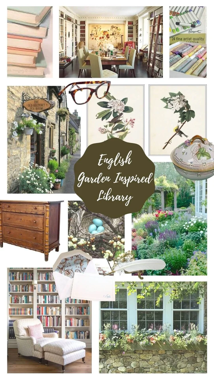 JRL Interiors — Project in Progress: A garden inspired library