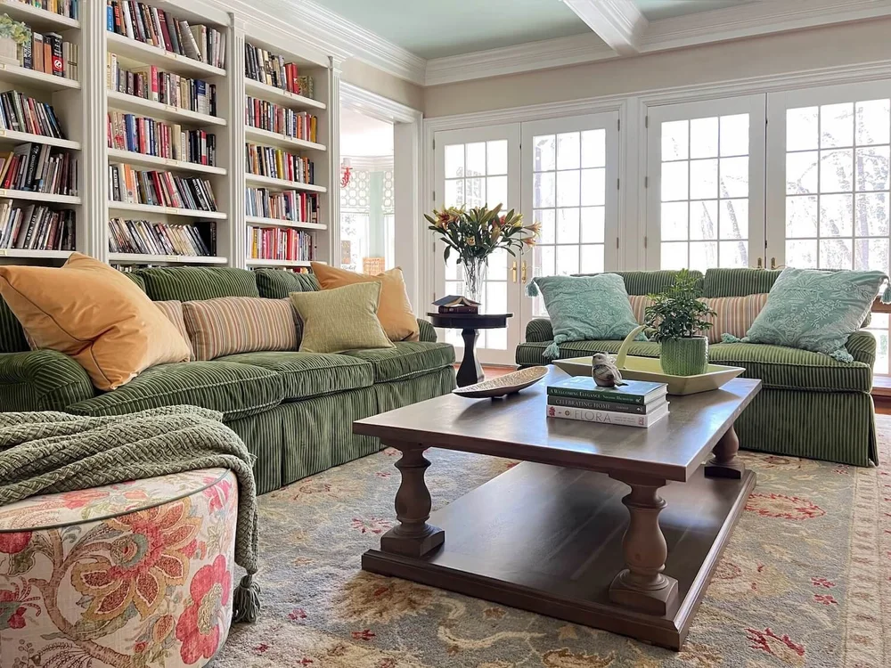 JRL Interiors — Garden Library Family Room Reveal