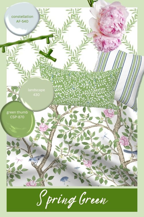JRL Interiors — Spring Paint and Fabric Pairings