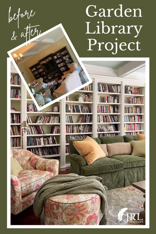 JRL Interiors — Garden Library Family Room Reveal